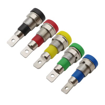 5/10Pcs 4mm Banana Female Jack Socket Panel Mount Connector