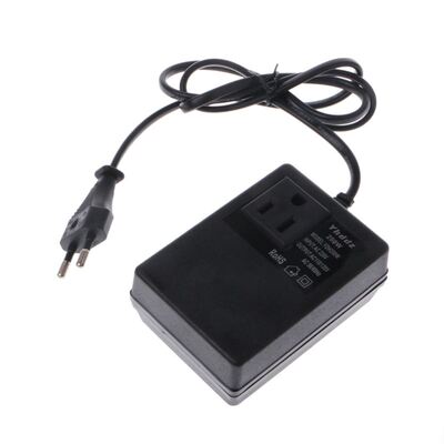 200W AC 220V to 110V Step Down Transformer Convert Travel Po