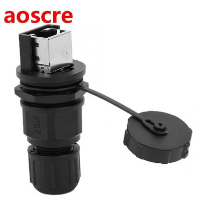 45 Ethernet Connector 180 degree Water Dust Proof 45 Ada