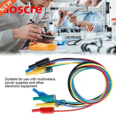 5pcs/Lot P1050-1 Durable 4mm Banana Plug Cable Safety Soft S