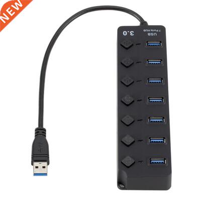 USB HUB 3.0 Multi USB Splitter 4/7 Port USB Hab with Switch