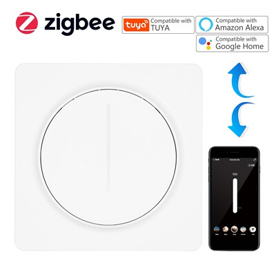 Smart Tuya WiFi Stepless Control Dimmer Switch with Remote C