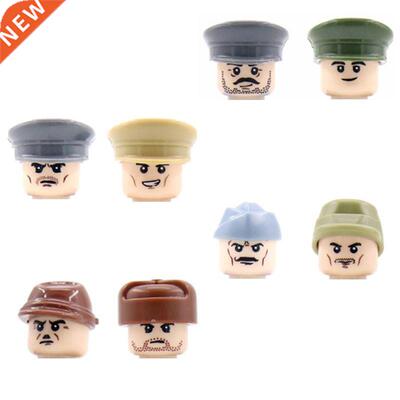 WW2 Army Commander Soldiers Figures Building Blocks Military