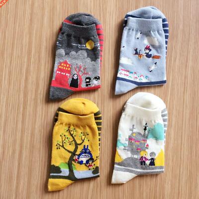 4 Pairs new Cute Women Japanese Hayao Miyazaki chinchilla so
