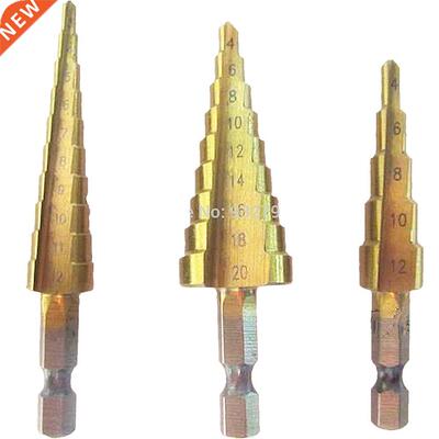 3pcs Set Metric 4-12mm 4-20mm 3-12mm epped Down Drill Bit