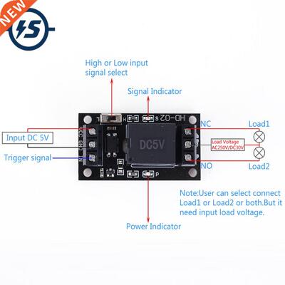 DC 5V 1 Channel Relay Module High/Low Level Trigger Optocoup