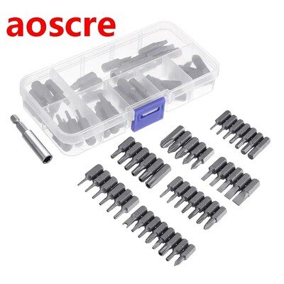 44Pcs S2 Alloy Steel Screwdriver Bit Set Phillips Slotted To
