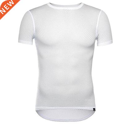 2020 New solid white baselayer Summer shortsleeve sport wea