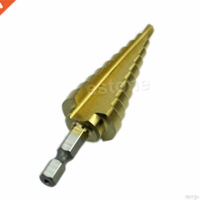 Metal Drill 4-22mm Step Drill Bit Spiral Flute HSS Steel Con