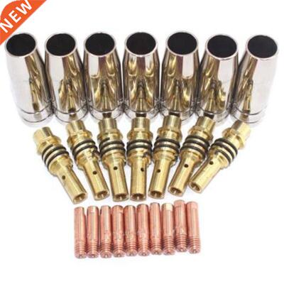 24Pcs 15AK Nozzles Contact Tps Holders MG Welder Consumabl