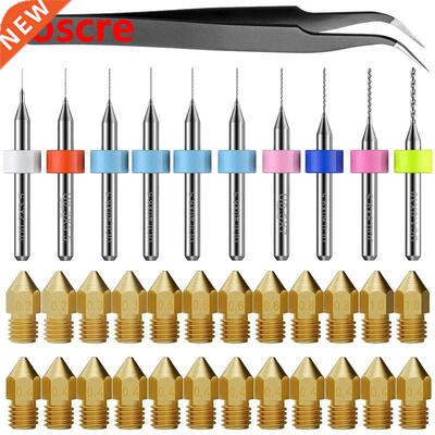 D Printer Nozzle Kit MK8 Extruder Nozzles Copper Print Head