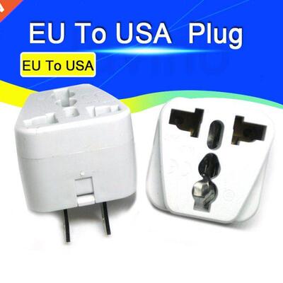 EU Europe To USA US UK Charger Power Plug Adapter Converter