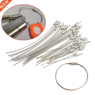 EDC hang wire chain tag screw luggage rope keyring loop circ