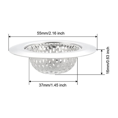 4 Pcs Kitchen Sink Garbage Strainer 1.45 Inch Stainless Stee