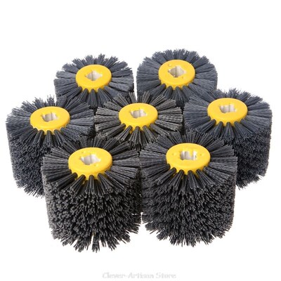 Deburring Abrasive Wire Drawing Round Brush Head Polishing G