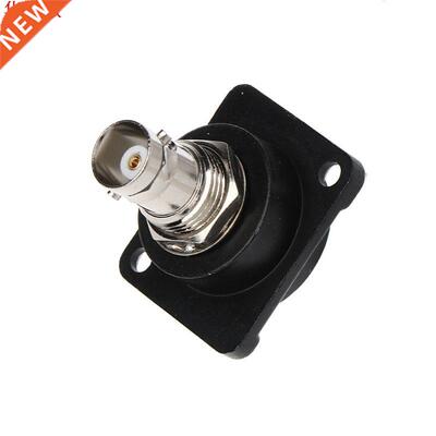 D-Type Double BNC Plug Connector Chassis Panel Mount Adapter