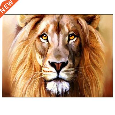 Lion Diamond Painter Decorates the Wall with Diamond Paintin