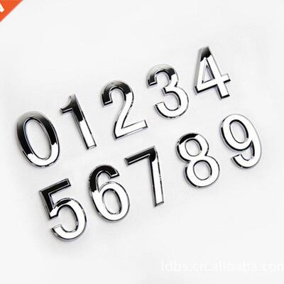 Numeral Door Plaque House Sign Plating Gate 0 to 9 Plastic N