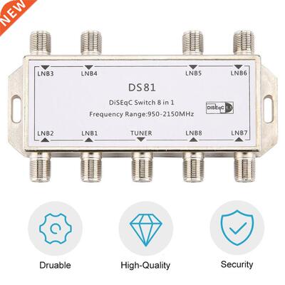 DS81 8 in 1 Satellite Signal DiSEqC Switch LNB Receiver Mult