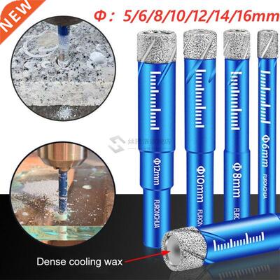 Damond Coated Drll Bt Set 6mm 8mm10mm 12mm 1m 16mm Tle