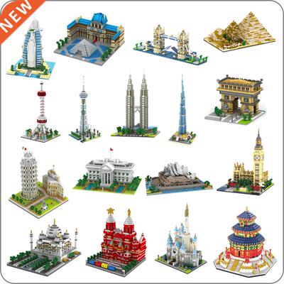 Hot YZ Blocks Mini Architecture model Taj Mahal building Br
