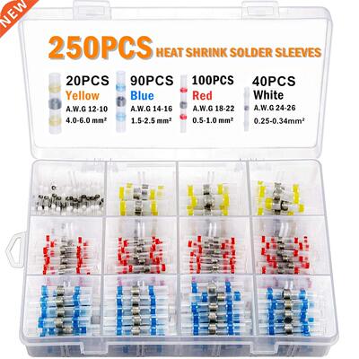 250/100Pcs Solder Seal Wire Connectors - Heat Shrink Solder