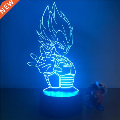 3D LED Night Light Dragon Ball Z Vegeta Super Action Figure