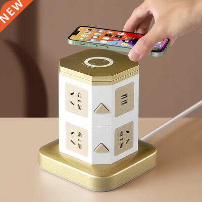 Socket multifunction USB wireless charging plug-in board