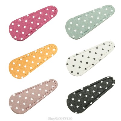 Leather Embroidery Scissors Sheath Cover Barber Hairdressing