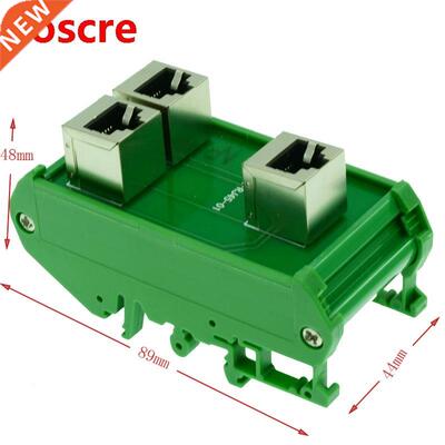 RJ45 8P8C vertical breakout board RJ45 feamle to 2 x RJ45 fe