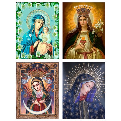 DIY 5D Mosaic Religion Goddess Part Drill Special Shape Diam