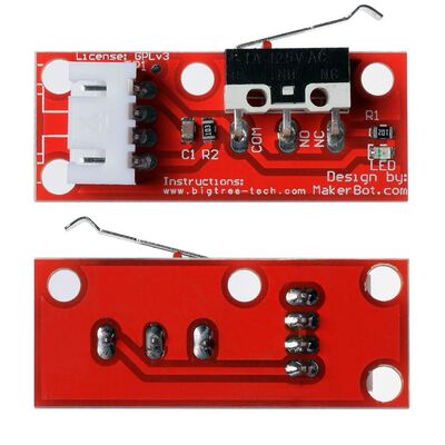 5x Red Mechanical Endstop Switch with Cable for 3D Printer M