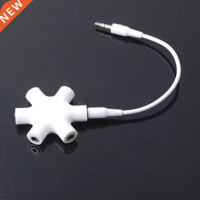6 Ports 3.5mm Headphone Earphone Extension Audio Splitter 1