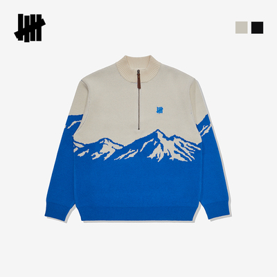 UNDEFEATED半拉链套头毛衣