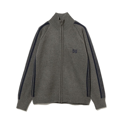 【NextVogue】BEAMS别注 NEEDLES Mohair Track Jacket马海毛开衫