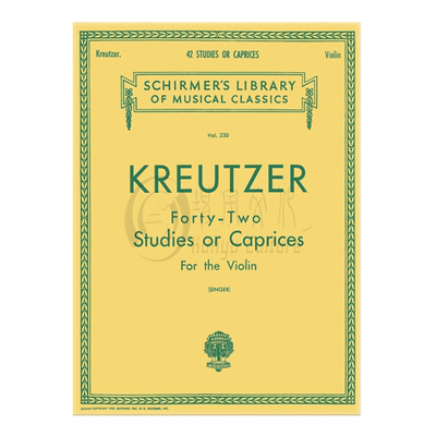 克莱采尔小提琴练习曲或随想曲