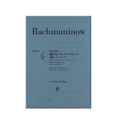 拉赫玛尼诺夫练声曲声乐和钢琴