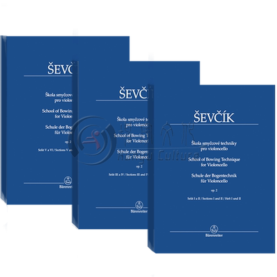 舍夫契克大提琴弓法技巧教材