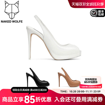 Naked Wolfe｜明星同款高跟时装凉鞋女款2026早秋外穿River真皮