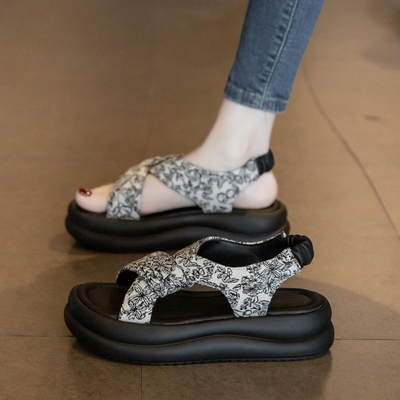 婉亦雅罗马配裙子凉鞋女款夏季