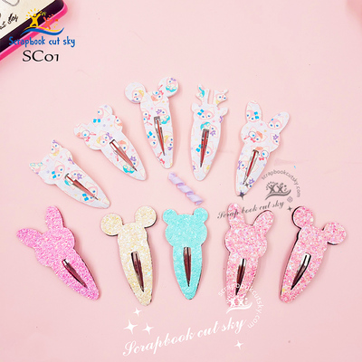 圣诞发夹切割模具 蝴蝶结Scrapbook cut sky 材料配饰配件卡通