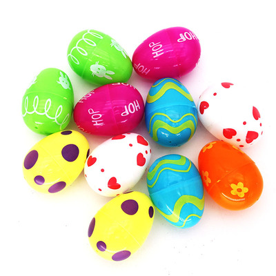 Easter Egg 4*6cm Plastic Open Egg Shell Children Diy Toy Hol