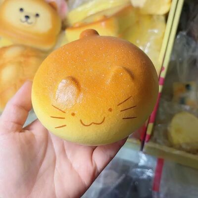 Squishy Bread Cat Slow Rising Stress Relief Decompression Fi