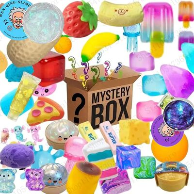 &100+Pcs Surprise Box Toys Novelty Stress Relief Assorted Sq