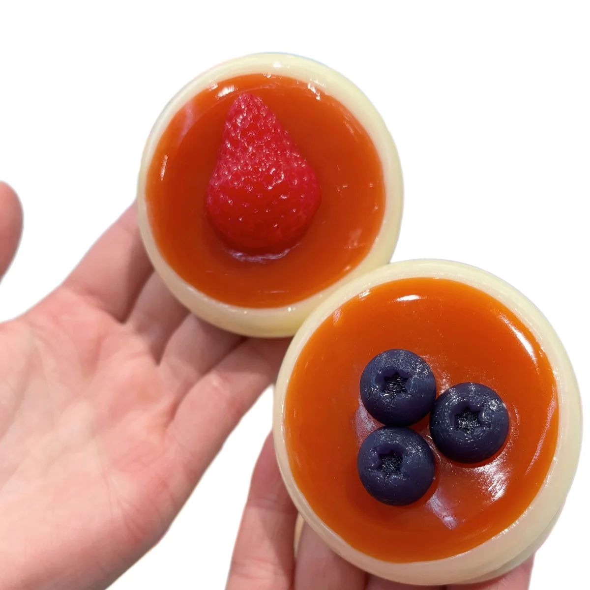 New Cheese Cake Cube Stress Ball Shapeable Squeeze Non-Bounc