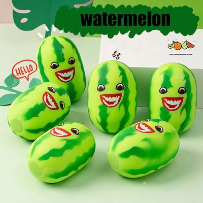 Creative Simulation Watermelon Squishy Toys Anti Stress Ball