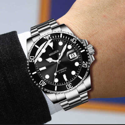 2026绿水怪鬼全自动机械表男士手表男防水日历夜光潮流运动正品