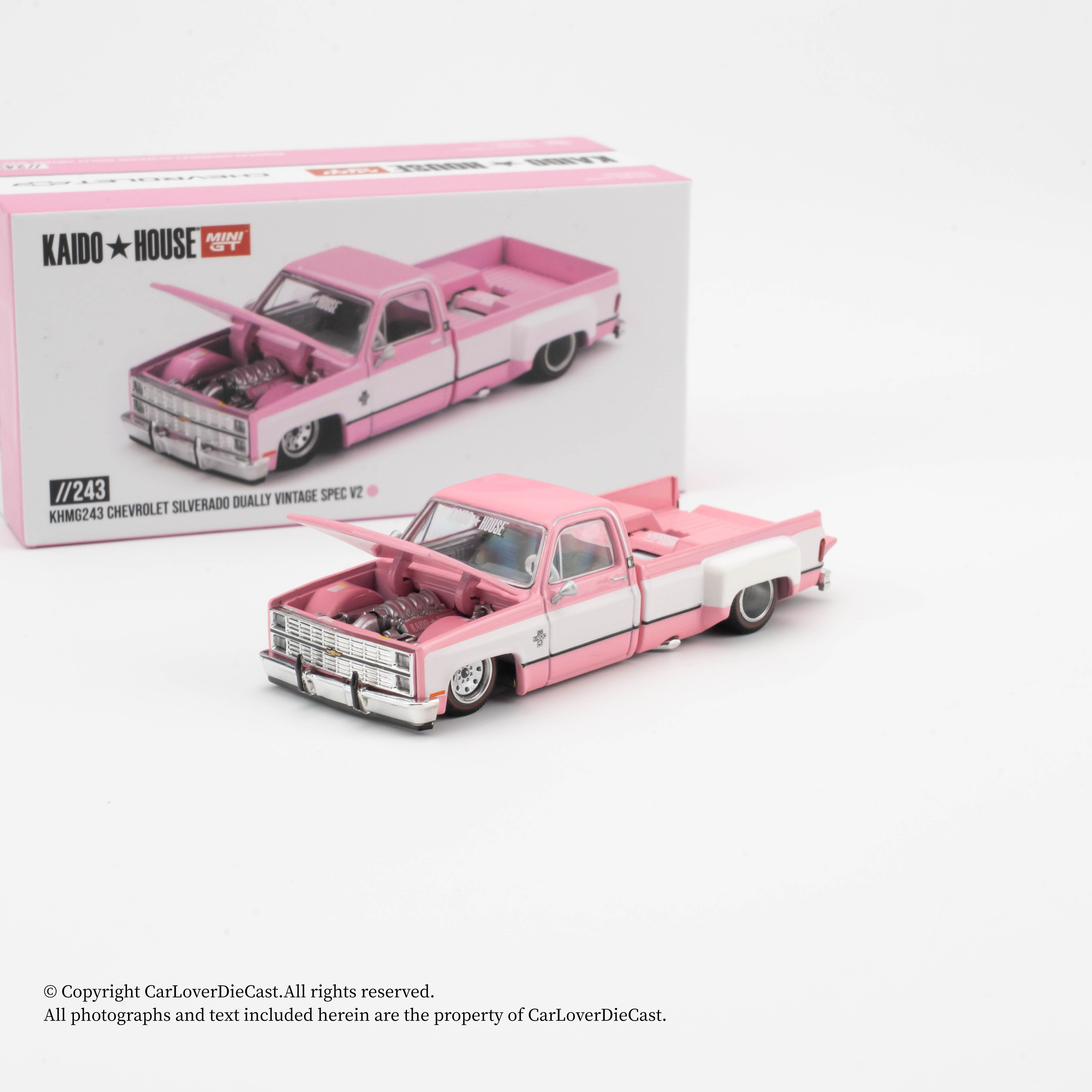 KaidoHouse MINIGT 1:64 雪佛兰皮卡 V2 粉色合金车模 243