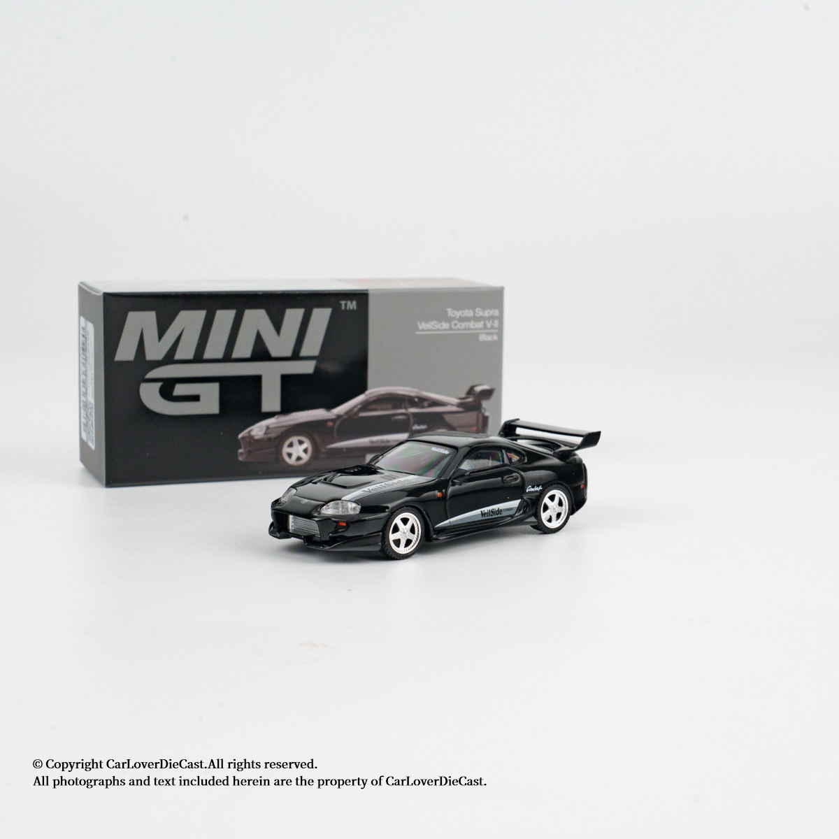 MINIGT [1107] 丰田速霸Supra VeilSide V-II 1:64黑色合金车模