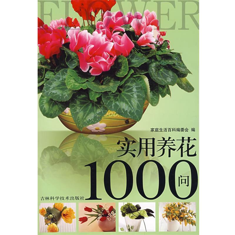 【正版书】 实用养花1000问 《家庭生活百科》编委会 编 吉林科学技术出版社